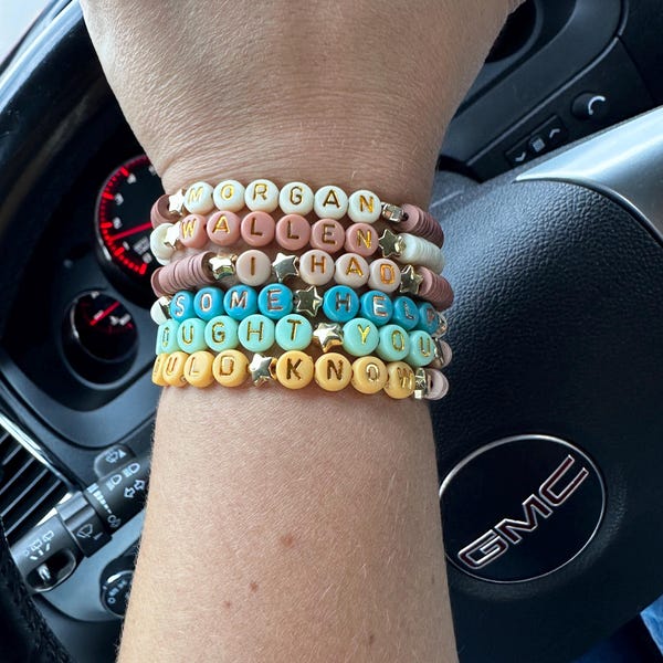 Morgan Wallen Inspired Friendship Bracelets (2 Bracelet Stack) - Etsy
