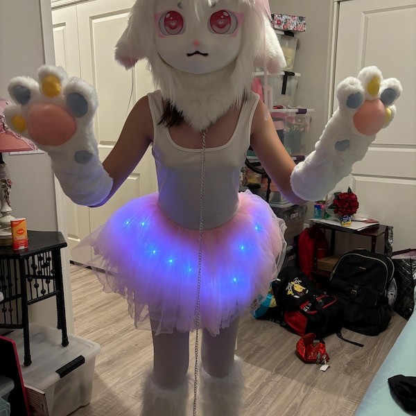 Baby Pink Fursuit Head,kemono Fursuit Mask,fursona,custom Fursuit ...