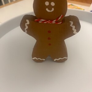 4 3/4 Gingerbread Man Bowl Filler, Christmas Decorations, Holiday Decor ...