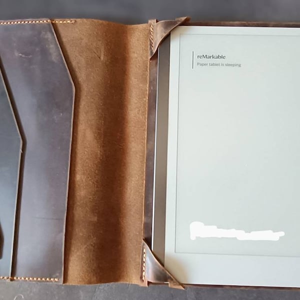 Personalized Leather Folio Case With Pen Holder for Remarkable 2 ...