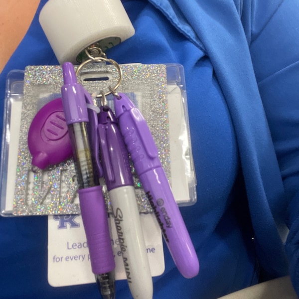 Mini Pen Set Nursing Badge Reel Accessory Er Nurse Badge Reel Medical ...