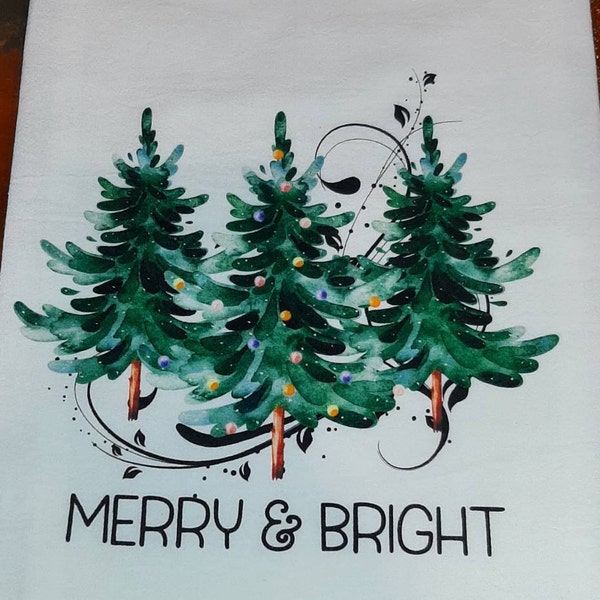 Christmas Flour Sack Towel, Palm Tree Christmas, Christmas Kitchen ...