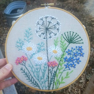 Creative Embroidery Flowers and Herbs Pattern 5, Needlepoint Floral ...