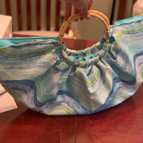 PDF Halfmoon Shaped Bag Sewing Pattern | Shirred Handbag Sewing Pattern ...