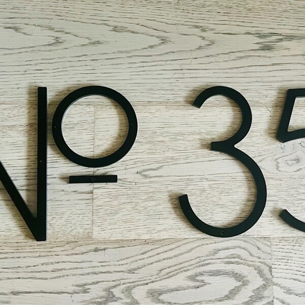 Large Modern Black House Numbers, 8 Inch, 12 Inch, Address Numbers ...