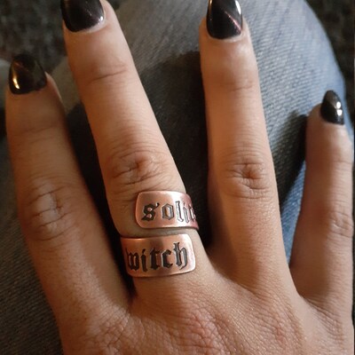 Witch Ring Solitary Witch Wiccan Ring Pagan Ring Witchcraft Ring Wiccan ...