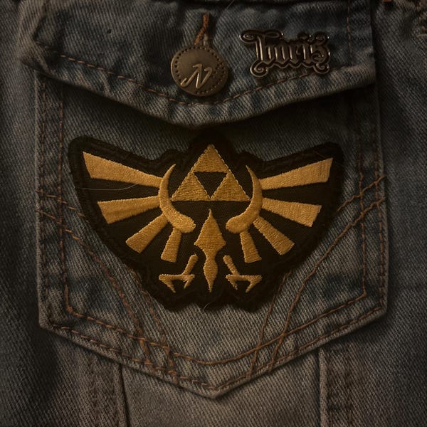 Zelda Hyrule Wingcrest Shield Embroidered Patch, Cosplay Costume, (iron ...