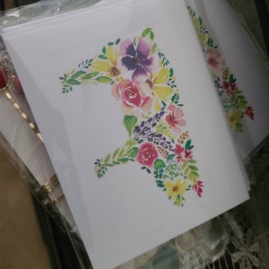 Watercolor Loose Floral Chicken Print, Hand Painted Chicken, Floral ...