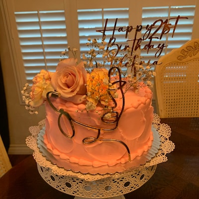 Name and Age Cake Charms Personalised Various Sizes & - Etsy