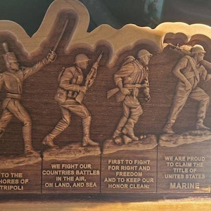 Digital Engraving File Fallen Soldier Honor 3D Illusion File for Wood ...