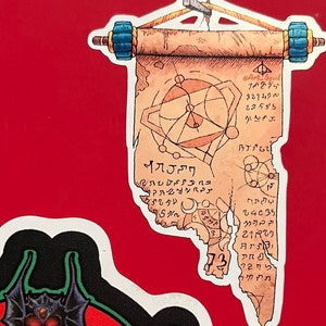 Fantasy Map Dnd Scroll Dungeons and Dragons Sticker - Etsy
