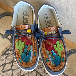 Custom Hey Dudes Women's Hey Dudes Shoes Cactus Shoes | Etsy