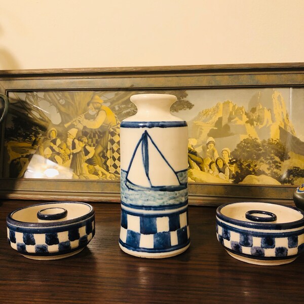 Debbie Dean Northwest Studio Pottery Wall Art Cow Motif HUGE Bowl ...