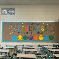 Throw Kindness Around Like Confetti Bulletin Board Cutouts - Etsy Canada