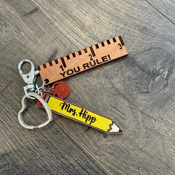 Teacher Gift-teacher Keychain-teacher Appreciation-personalized ...