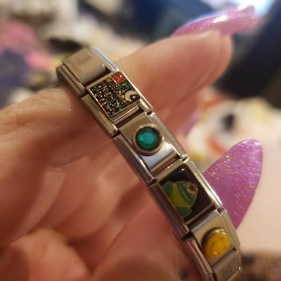 Build a Custom 5mm TINY Sized Italian Charm Bracelet With Birthstone ...