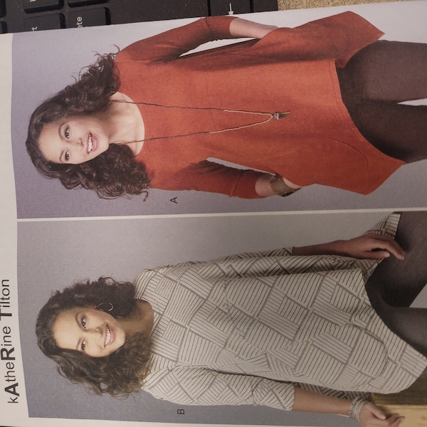 Uncut Butterick Sewing Pattern B6492 6492 Misses' Loose Knit Tunics ...