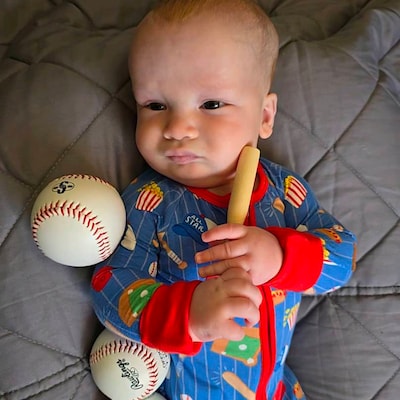 Miniature Wood Baseball Bats, Newborn Bat Prop, Set of 6 4 Inch Mini ...