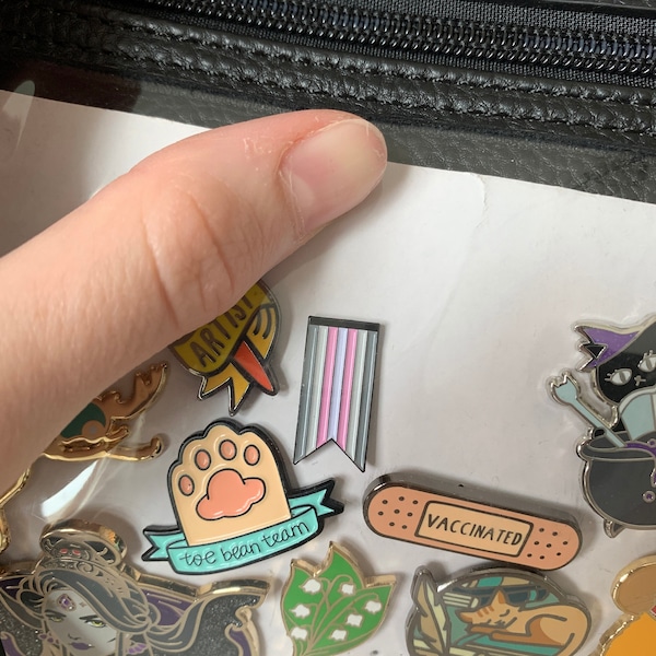 Demigirl Ribbon Pin — Demigender Pride Button Deminonbinary Nonbinary ...