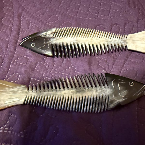 Beautiful Comb, Comb for Hair Buffalo Horn, Comb for Hair, Buffalo Horn ...