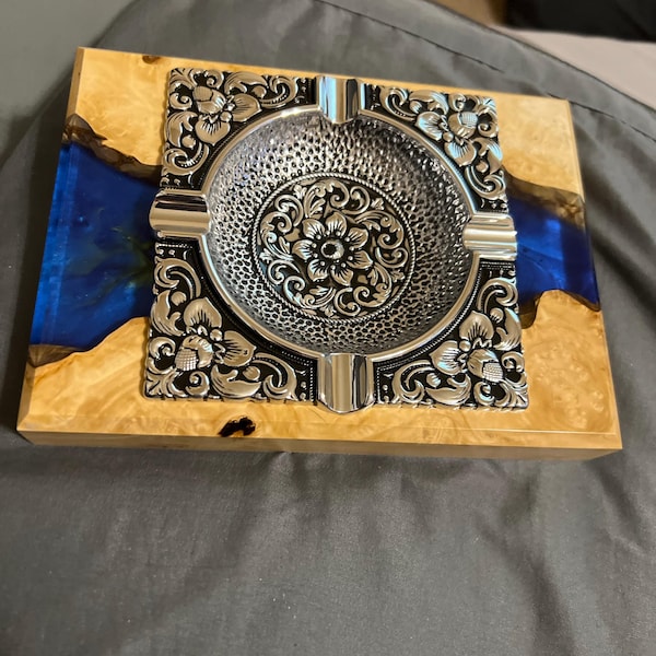 Lamp Wolf Epoxy Resin, Epoxy Resin Wood, Custom Resin Epoxy Lamp, Red ...