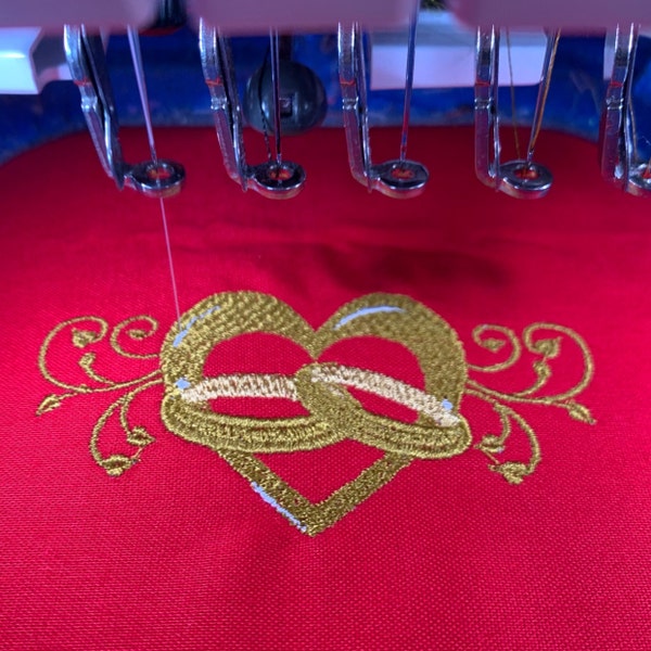 Machine Embroidery Design - Wedding Ring Collection #03 - Etsy