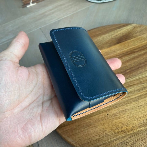 Leather Wallet PDF Pattern: Compact Coin, Cards and Cash Wallet ...