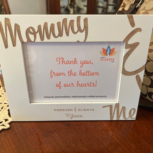 New Mom Personalized Picture Frame, First Mothers Day, New Mommy Gift ...