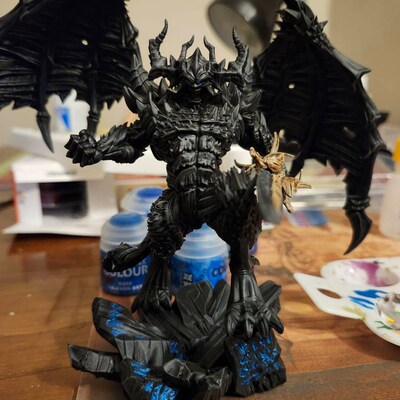 Ancient Thunder Blue Dragon Miniature Boss BBEG Dungeons and Dragons ...