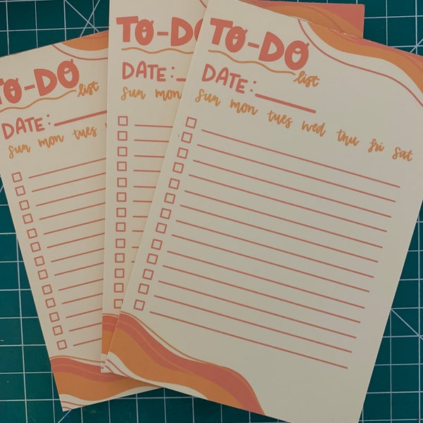 To-do List Notepad - Etsy