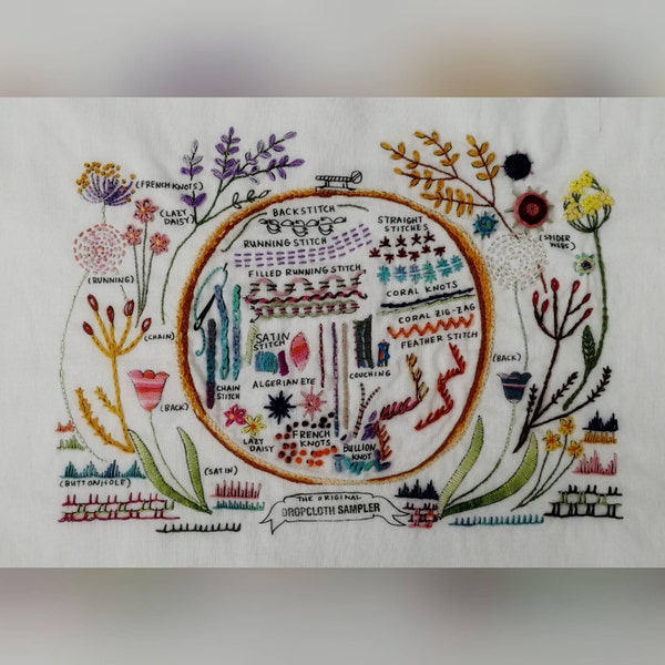 Drawing Stitches Sampler - Etsy