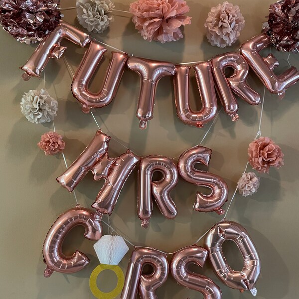 Future Mrs Custom Balloon Banner Bridal Shower Decoration Custom ...