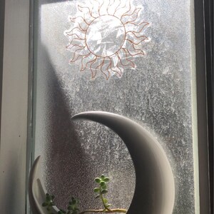 Sun Shaped Suncatcher Window Sticker Rainbow Maker Static - Etsy