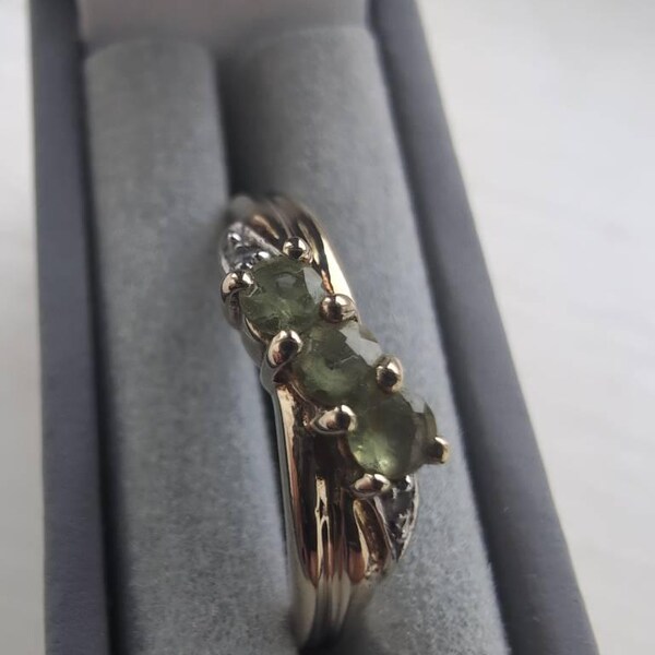 1970s Vintage 9ct Gold Diamond Sapphire Cluster Ring. Resizing ...