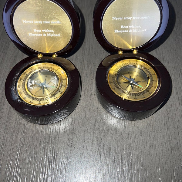 Inspiring Message Engraved Navigator Compass, Personalized Graduation ...