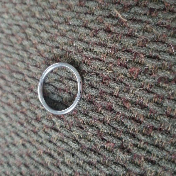 Simple Stainless Steel Ring, Basic Band, Size 7-13, Handcrafted Steel ...