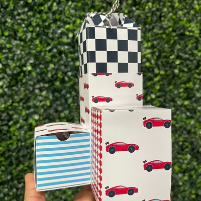 Blue and Red Digital Paper, Stripes, Chevron, Polka Dots, Commercial ...