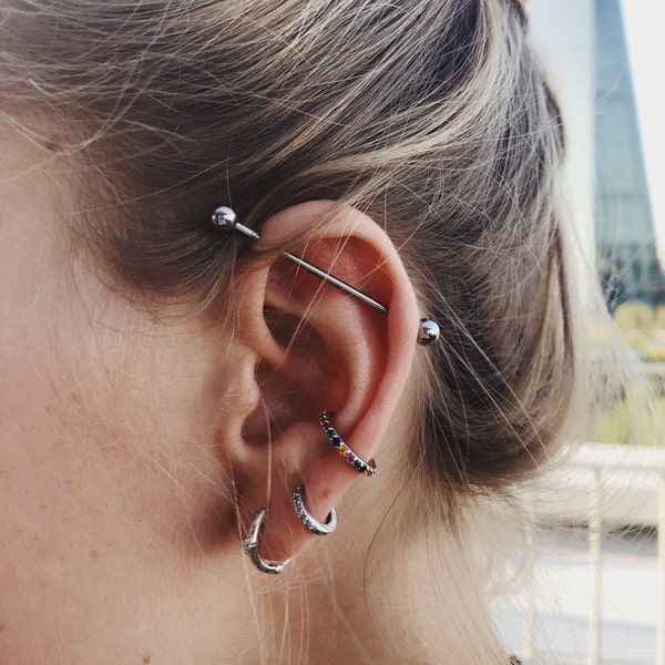Rainbow Cz Conch Ear Cuff Earrings - Etsy