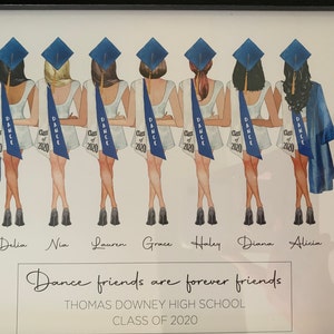 Group Graduation Print | Sorority Grad Gift | Senior Year Gift ...