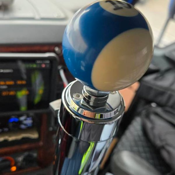 Billiard Pool Ball Shift Knob Threaded Gear Shifter Shifting Exact Fit ...