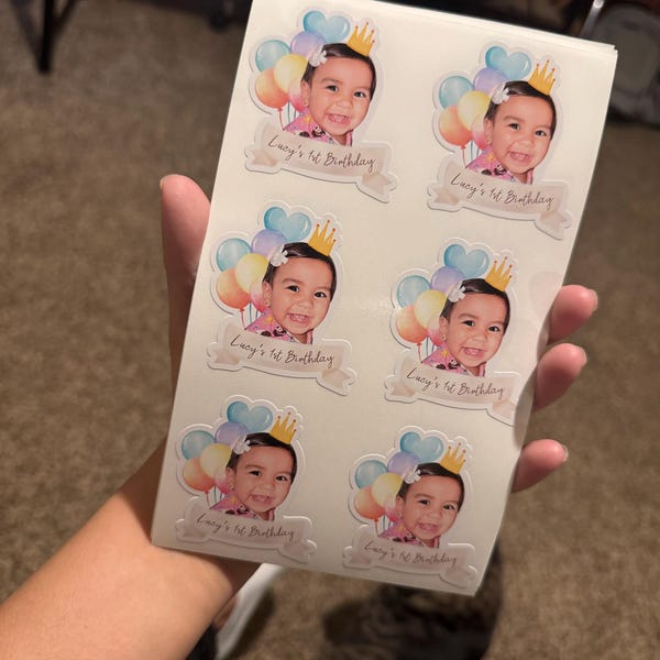 Birthday Sticker｜personalized Birthday Sticker｜custom Kid Birthday ...