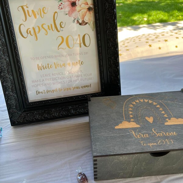 Time Capsule First Birthday, First Birthday Time Capsule, Printed 1st ...