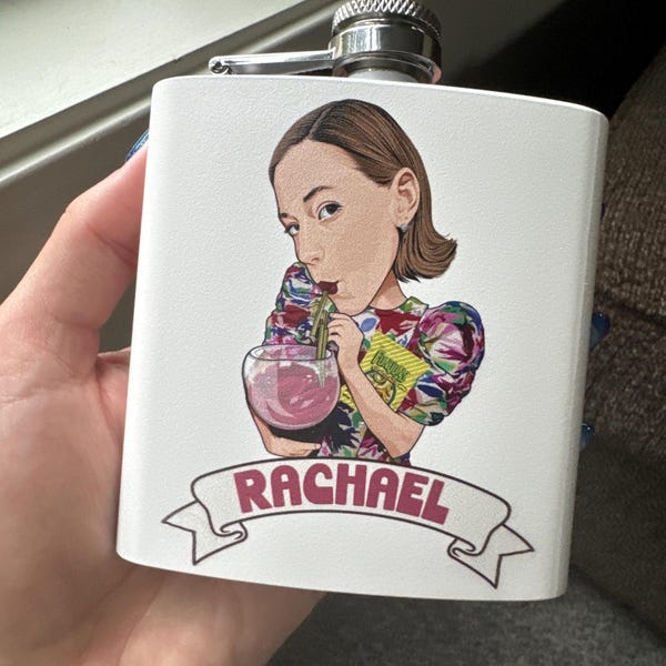 Caricature Flask, Cartoon Flask, Drawing Flask, Groomsman Flask ...