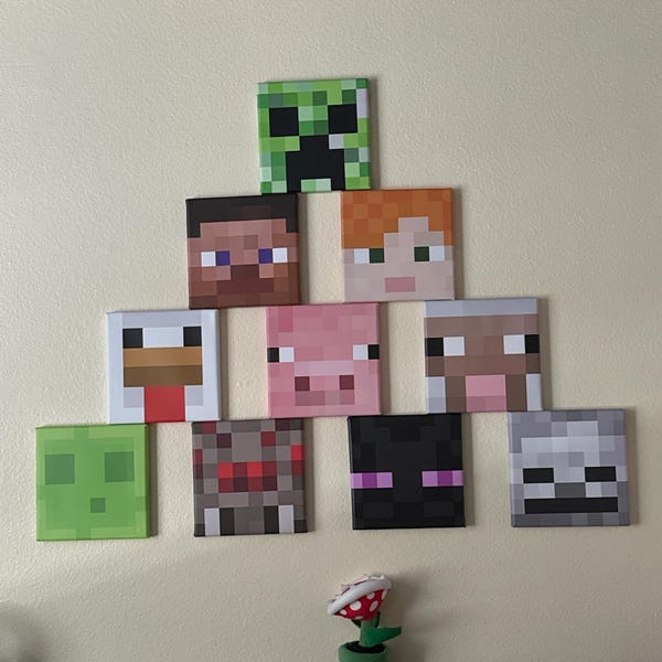 Minecraft 8x8 Canvas Prints Wall Art - Etsy