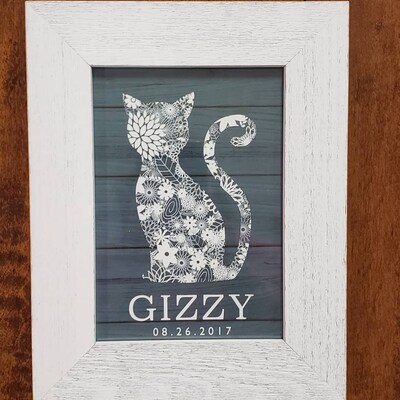 Personalized Cat Wall Art, Custom Cat Print, Printable Cat Art, Pet ...