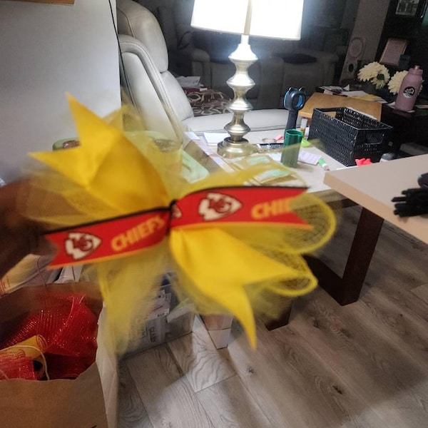 Kansas City Chiefs Inspired 7/8" or 1.5" Grosgrain Ribbon And/or ...