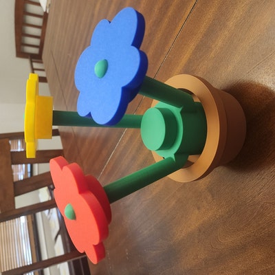 Giant Building Block Flowers, Life-size Brick Blooms With 3 Flowers ...