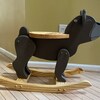 Cow Rocker Wooden Rocking Horse for Toddler Rocker Ride on Toy Baby ...