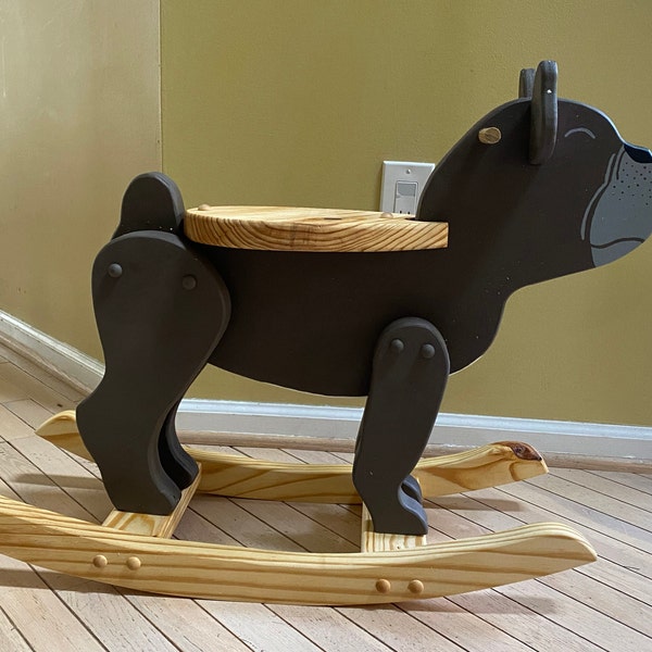 Cow Rocker Wooden Rocking Horse for Toddler Rocker Ride on Toy Baby ...