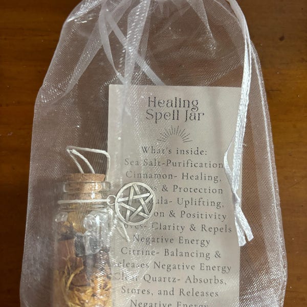 Healing Spell Jars, Spell Bottles, Intention Jars, Intention Bottles ...